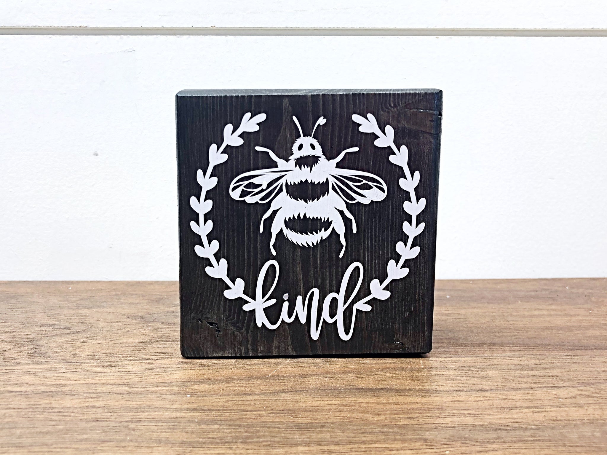 Bee Kind Mini Block, 3 Inch Block for Tiered Tray or Shelf Decor ...